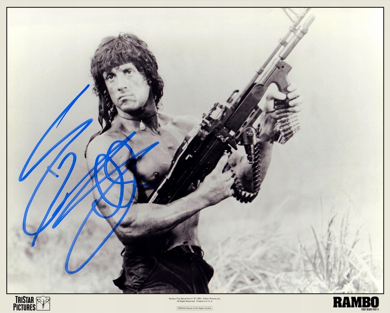 RAMBO II (1985) ULTRA UNIKAT Foto/Poster UNIQUE PREMIUM - Autograf ! 16245149049 - Sklepy ...