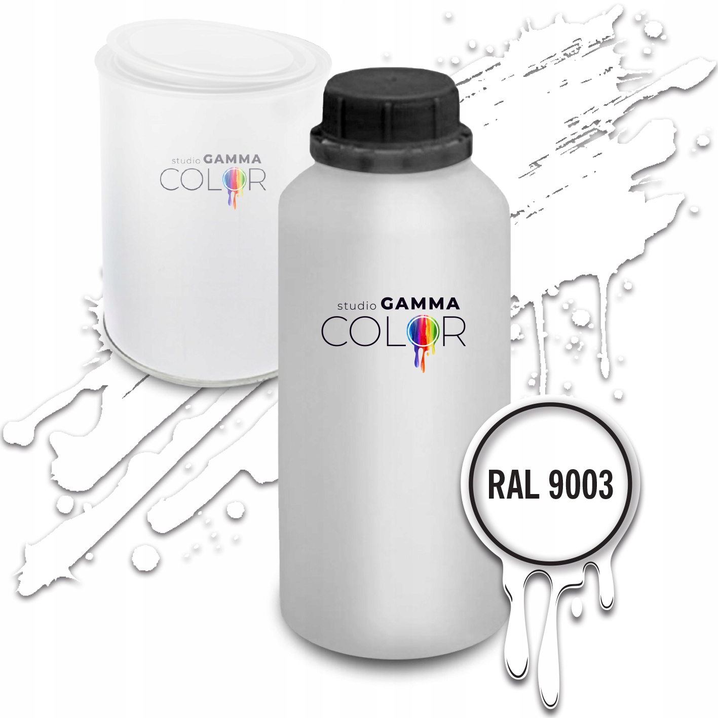 RAL 9003 AKRYL Farba/Lakier AKRYLOWA Półpołysk, 1 L • Cena, Opinie ...