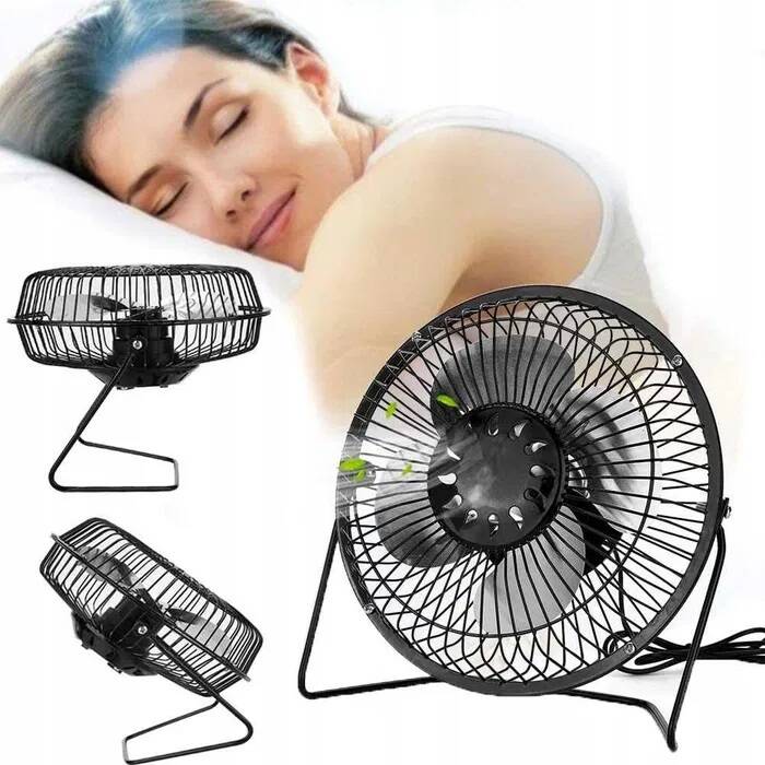 WIATRAK METALOWY WIATRACZEK WENTYLATOR USB PC BIURKOWY (5904161148920 ...