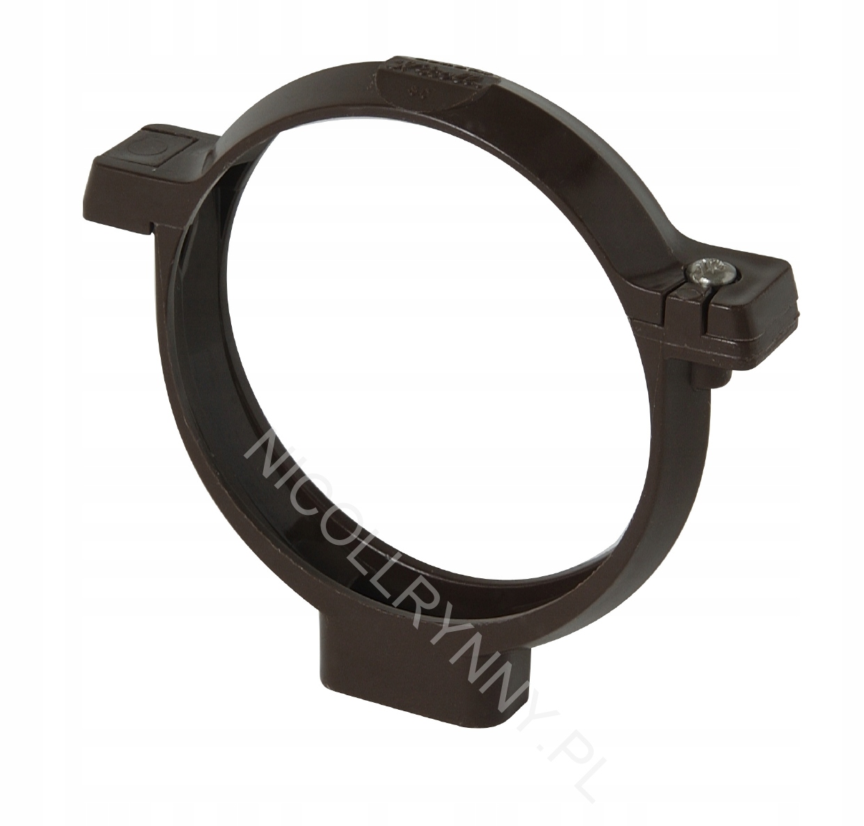 Obejma rury spustowej NICOLL 80 mm brązowy (3309032885973) • Cena ...