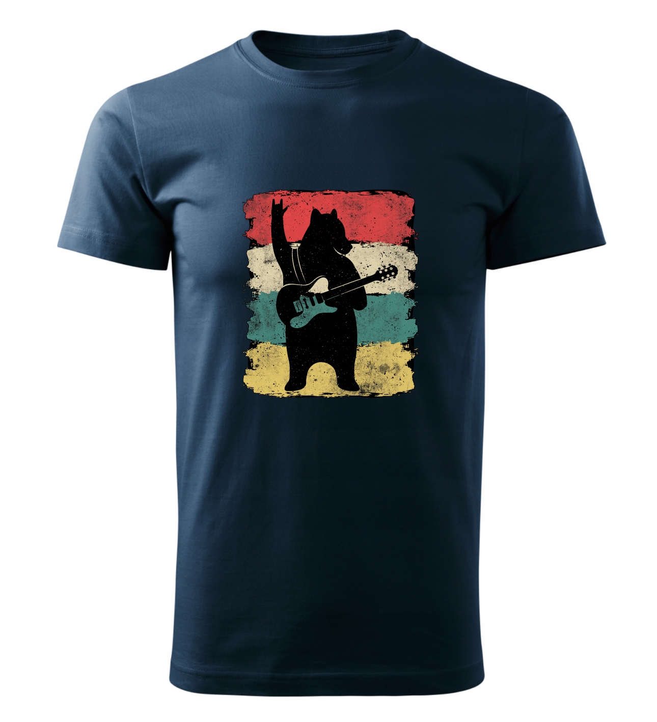 Pánske tričko ROCK&ROLL hudba ROCK love music MEDVEĎ gitara #521 ...