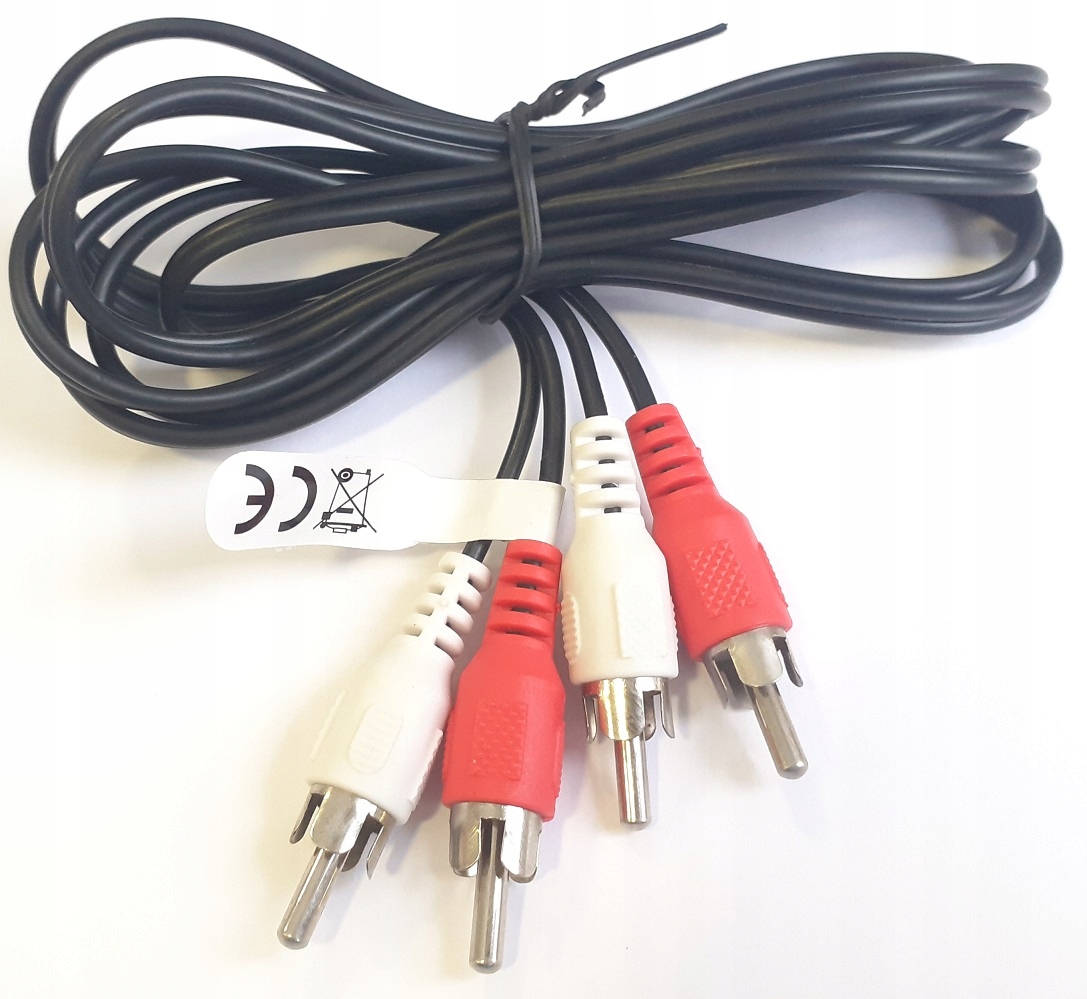 KABEL RCA 2X RCA - 2XRCA CHINCH 1,8m - Sklep, Opinie, Cena w Allegro