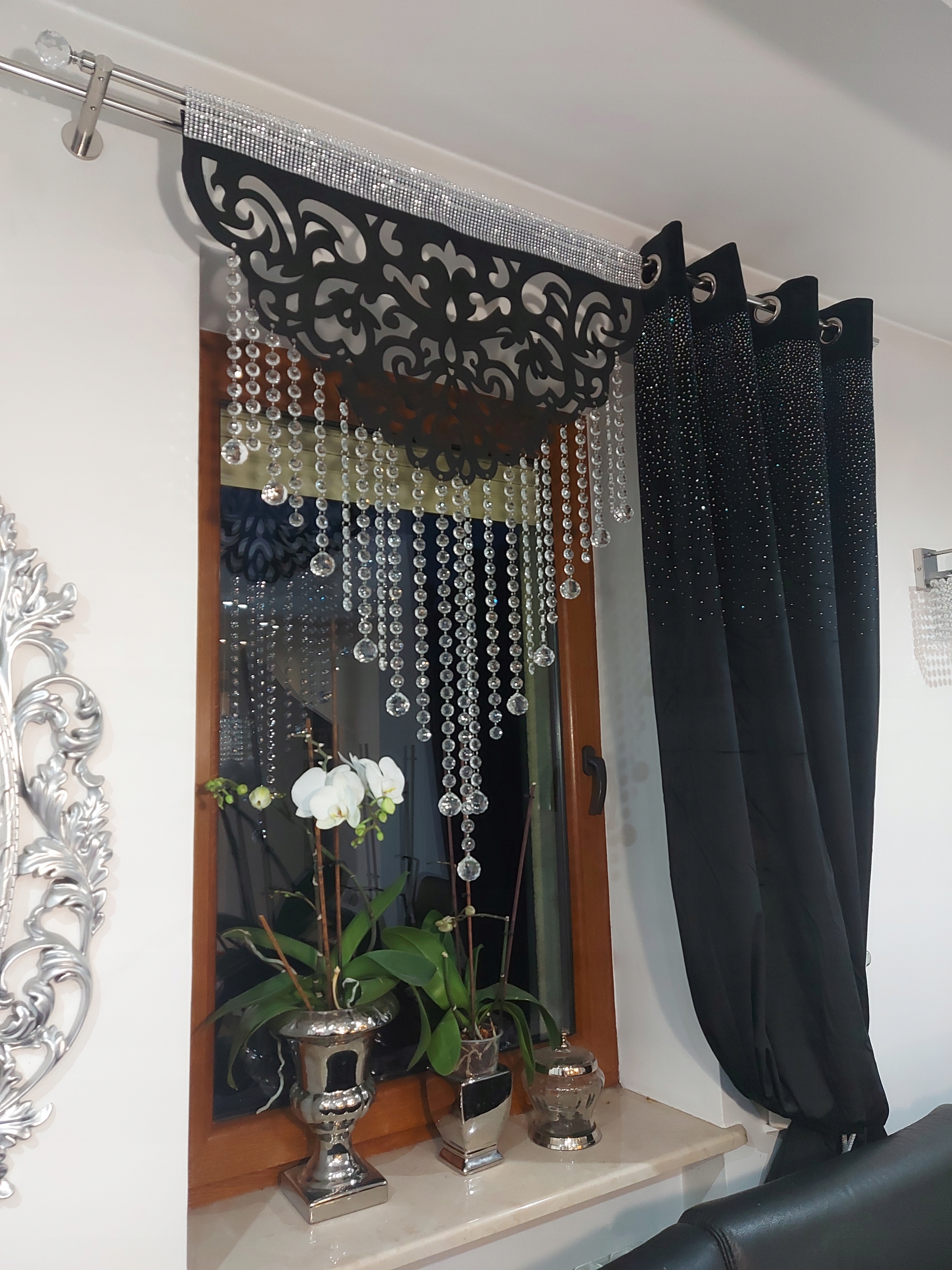 Panel dekoracyjny do okna Glamour 80x100 13240772965 - Allegro.pl