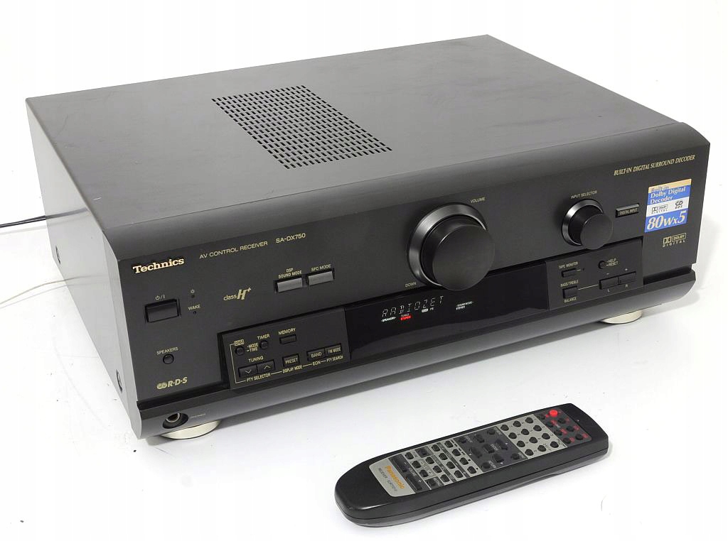TECHNICS SA-DX750 FIRMOWY AMPLITUNER 5.1 D.DIGITAL RDS PILOT ! - Sklep, Opinie, Cena w Allegro