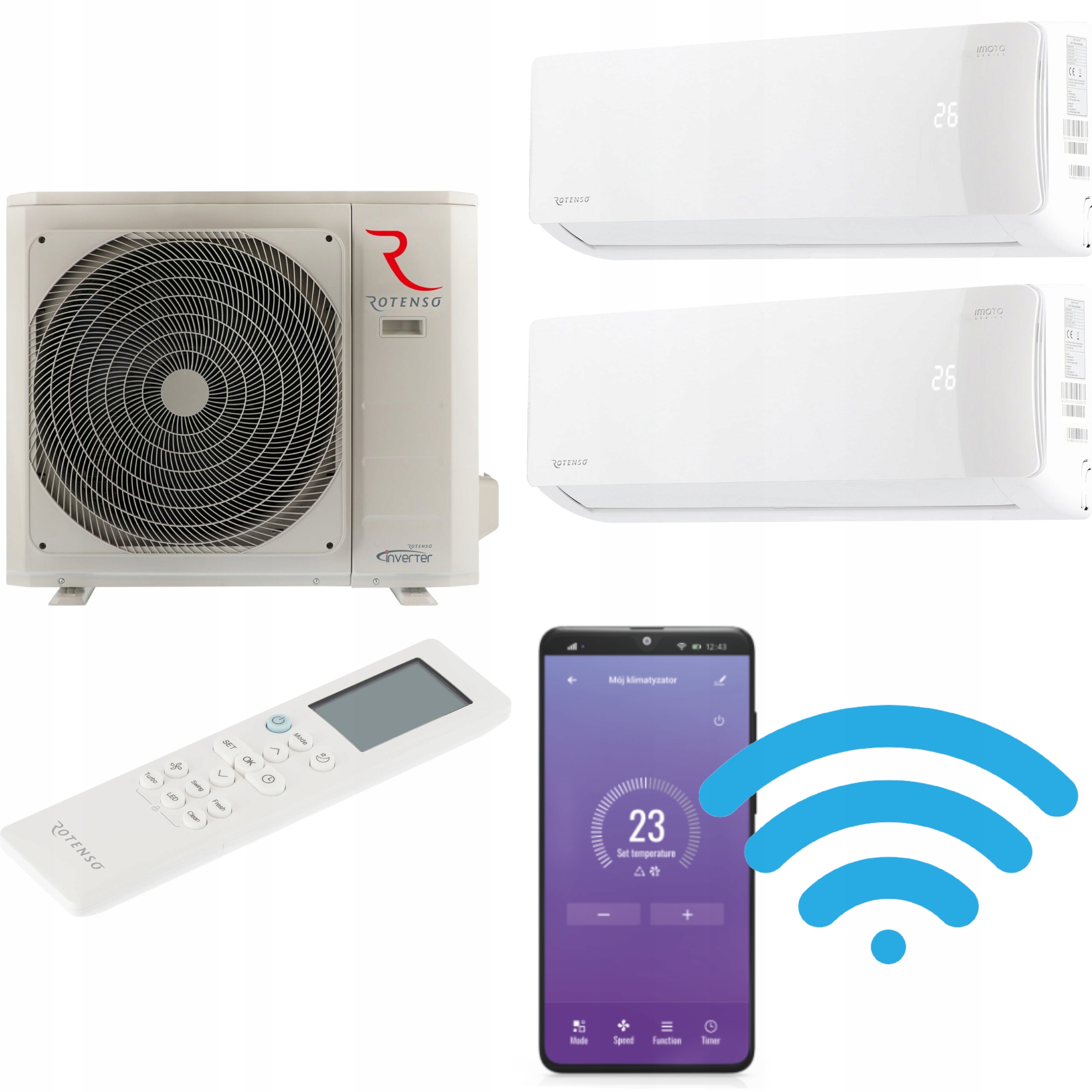 Klima Rotenso Multisplit - Niska cena na Allegro.pl
