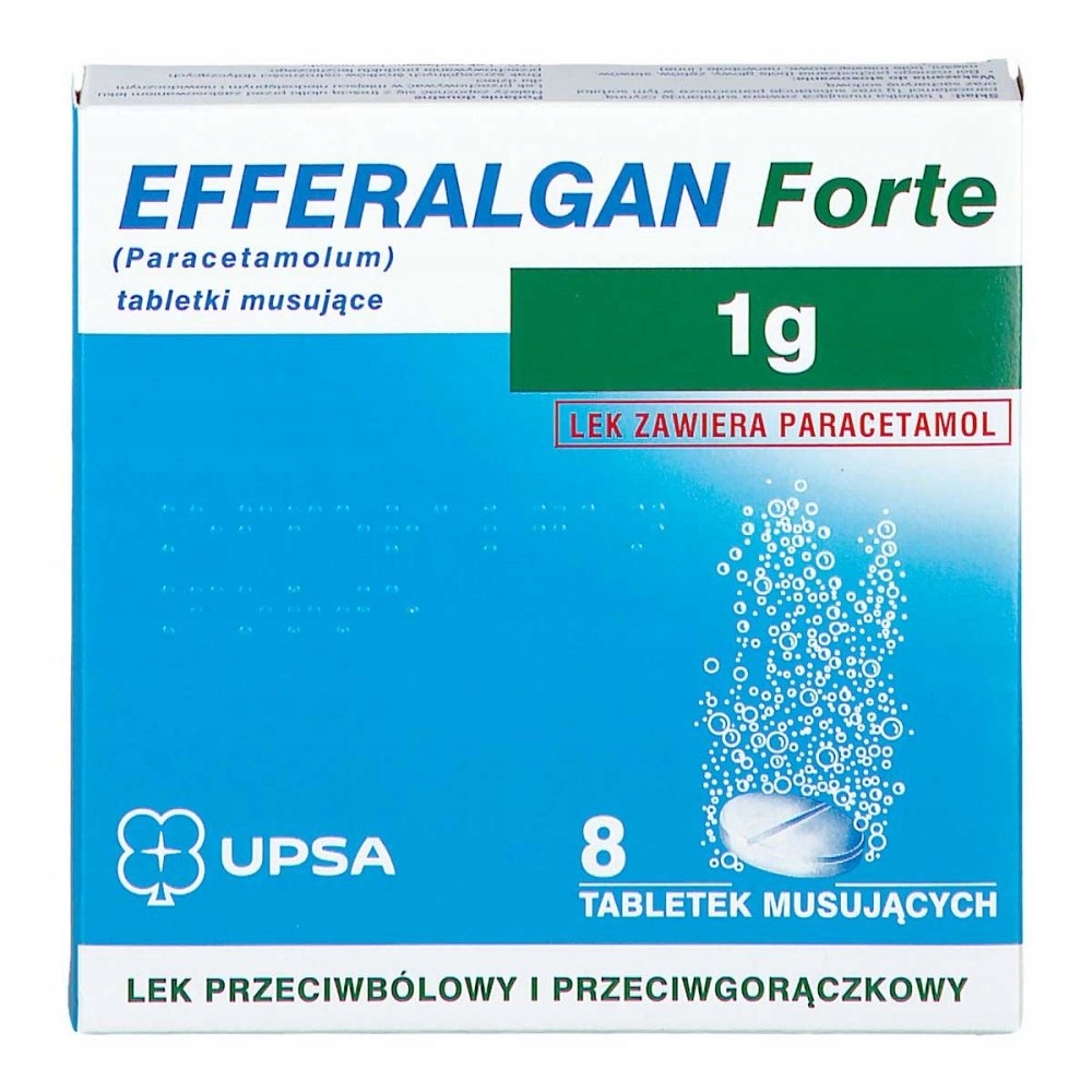 Efferalgan Forte 1000 mg paracetamol 8 tabletek musujących ...