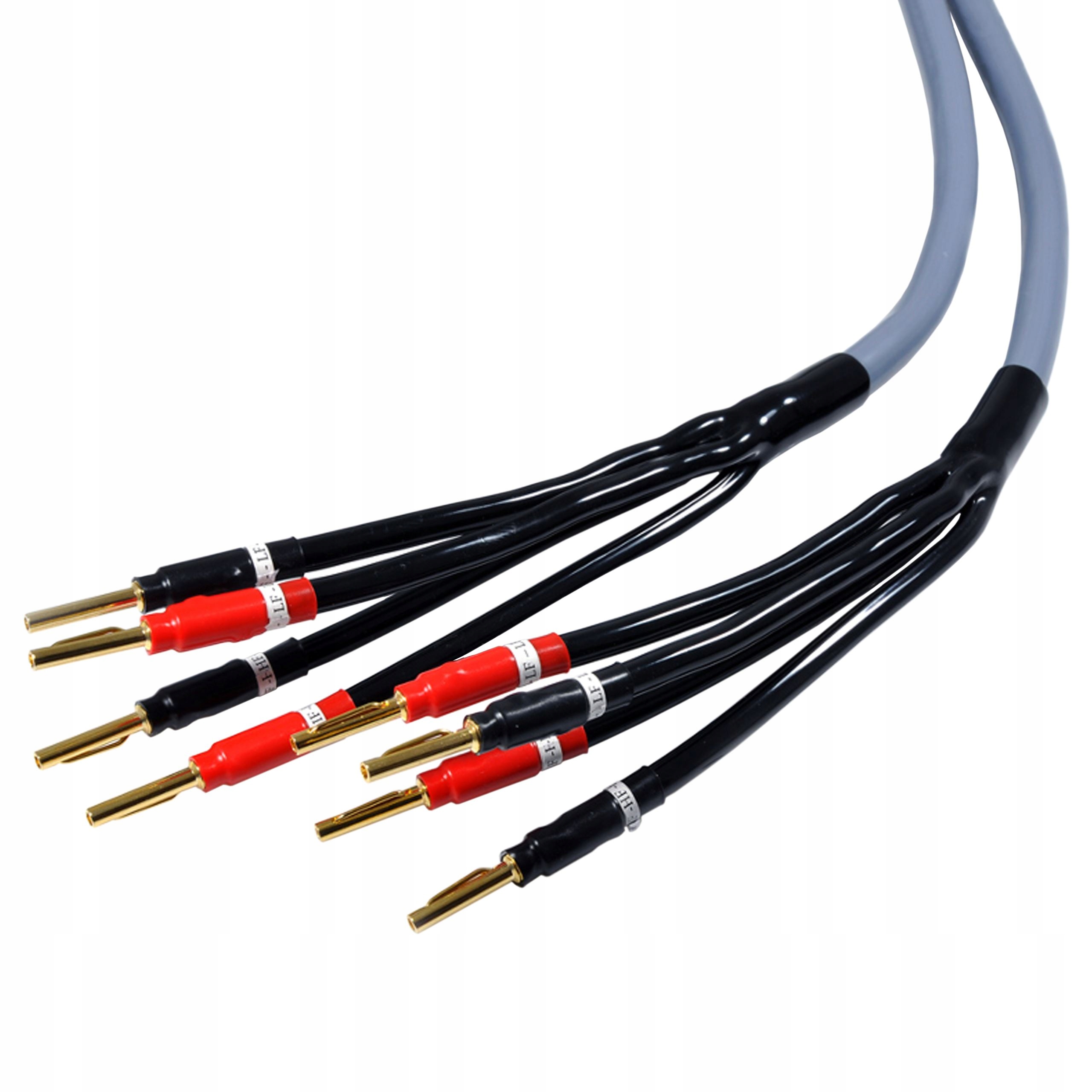 KABLE GŁOŚNIKOWE BI-AMPING PRZEWÓD BANAN DO KOLUMN MELODIKA MDBA415G 2 ...