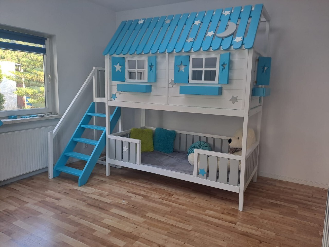 Domek piętrowy łóżeczko dla dzieci łóżko RATY • Cena, Opinie • Łóżka ...