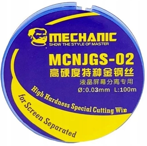 Mechanic JGS02 drut do oddzielania ekranów LCD 0.03mm x 200m - Sklep, Opinie, Cena w Allegro