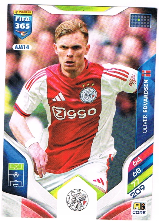 PANINI FIFA 365 2026 OLIVER EDVARDSEN AJAX AMSTERDAM CORE AJA14 ...