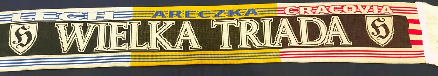 Szalik LECH - ARKA - CRACOVIA - WIELKA TRIADA - 13798000065 - Allegro.pl