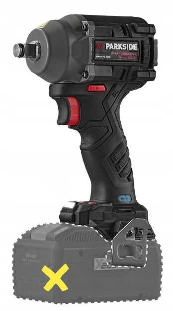 Akumulatorowy klucz udarowy, 20 V, Parkside PPDSSA 20-Li A1 Body ...