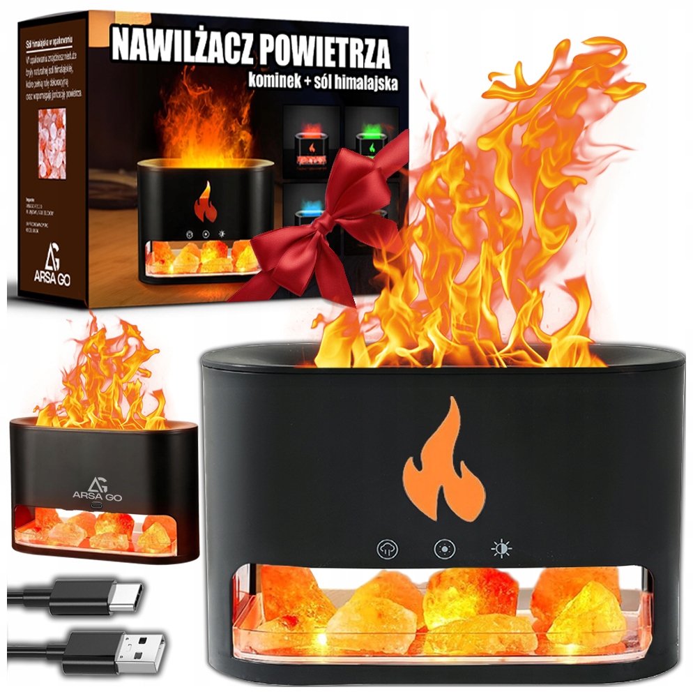 Lampka Led Kominek w Nawilżacze z funkcją ciepłej mgiełki - AGD drobne ...