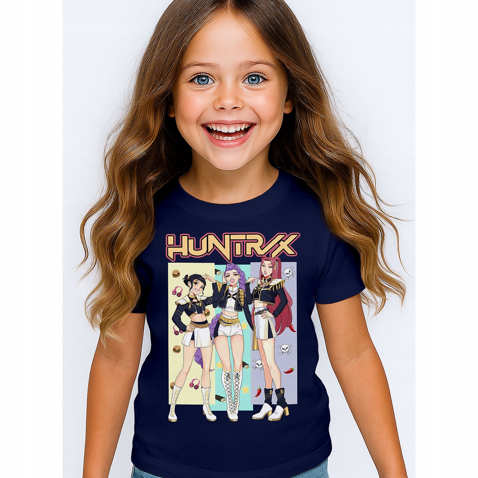 KOSZULKA DZIECIĘCA KPOP DEMON HUNTERS HUNTRIX DLA DZIECKA PREZENT 164 ...