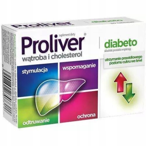 Proliver Diabeto 30 tablet – podpora jater a cholesterolu ...