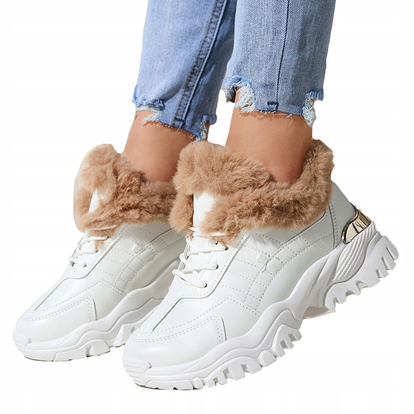 BIAŁE SPORTOWE DAMSKIE BUTY Z FUTERKIEM FLIXI 39 12987936357 - Allegro.pl