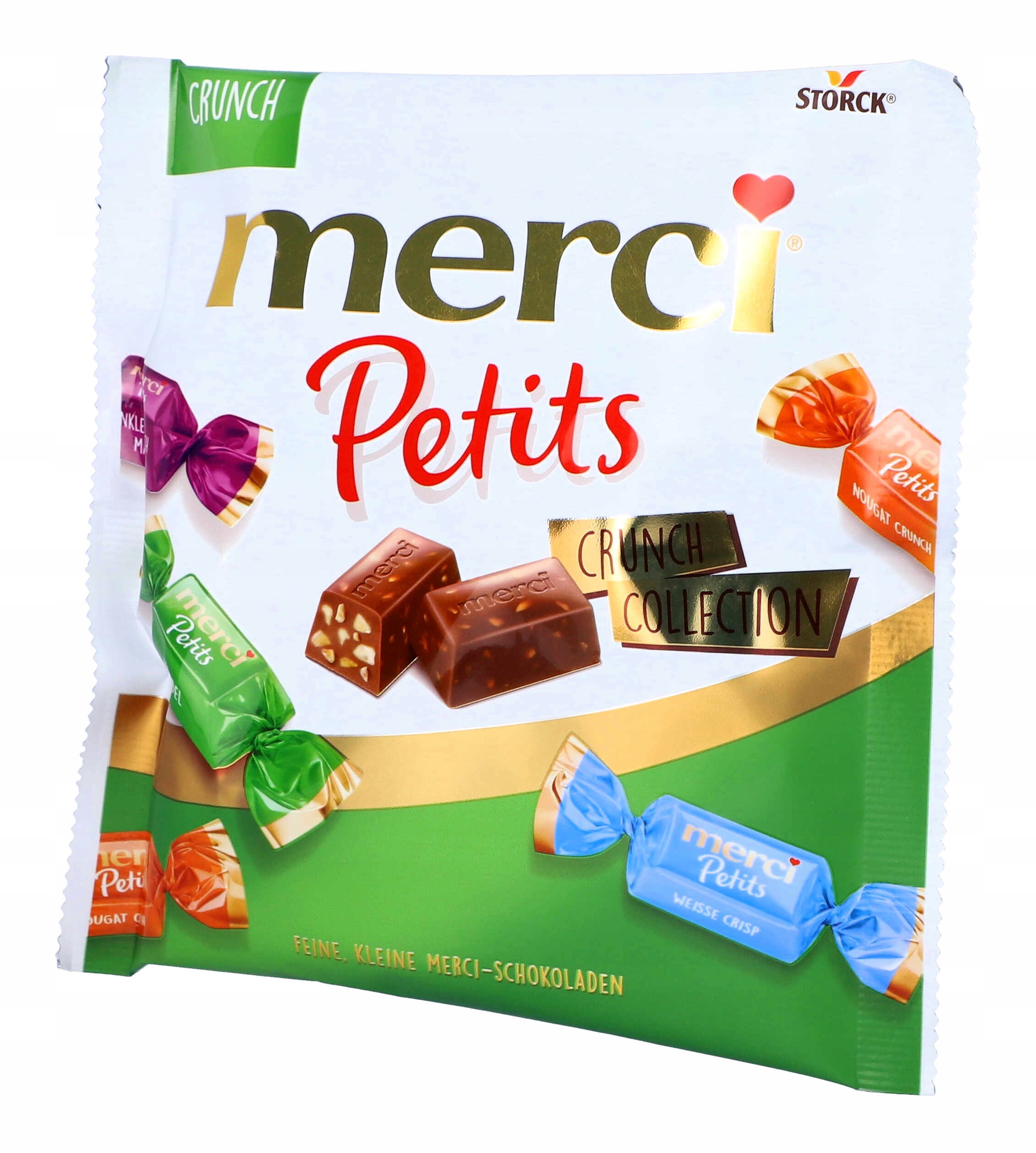 Czekoladki Cukierki Mleczne MERCI Petits Crunchy 12694400553 - Allegro.pl