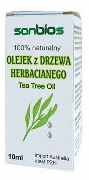 Olejek eteryczny z drzewa herbacianego Sanbios 10 ml (5908230845215) • Cena, Opinie • Olejki ...