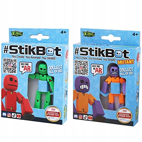 StikBot Figure Pack of 2, Blind Assorted (5060122732420) • Cena, Opinie • Figurki 15490551166 ...