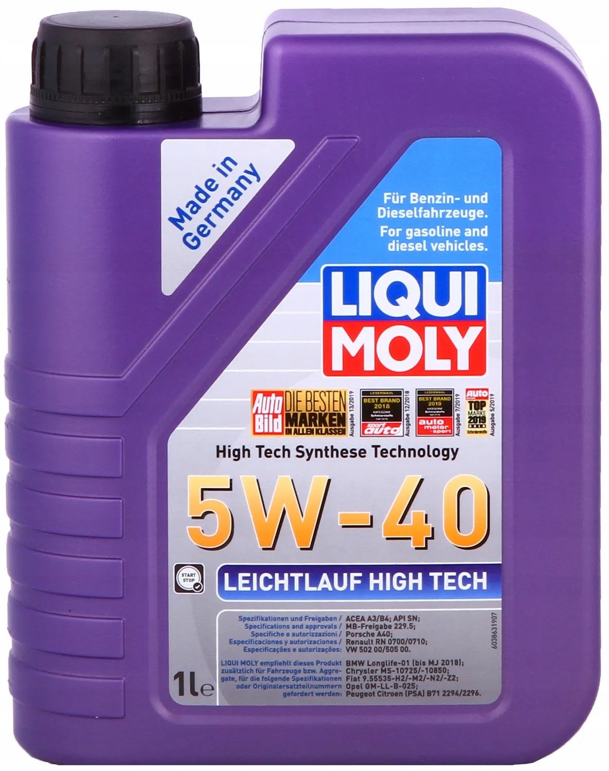 LIQUI MOLY LEICHTLAUF HIGHT TECH 5W40 - 2327 - 1L 4100420023279 za 55 ...