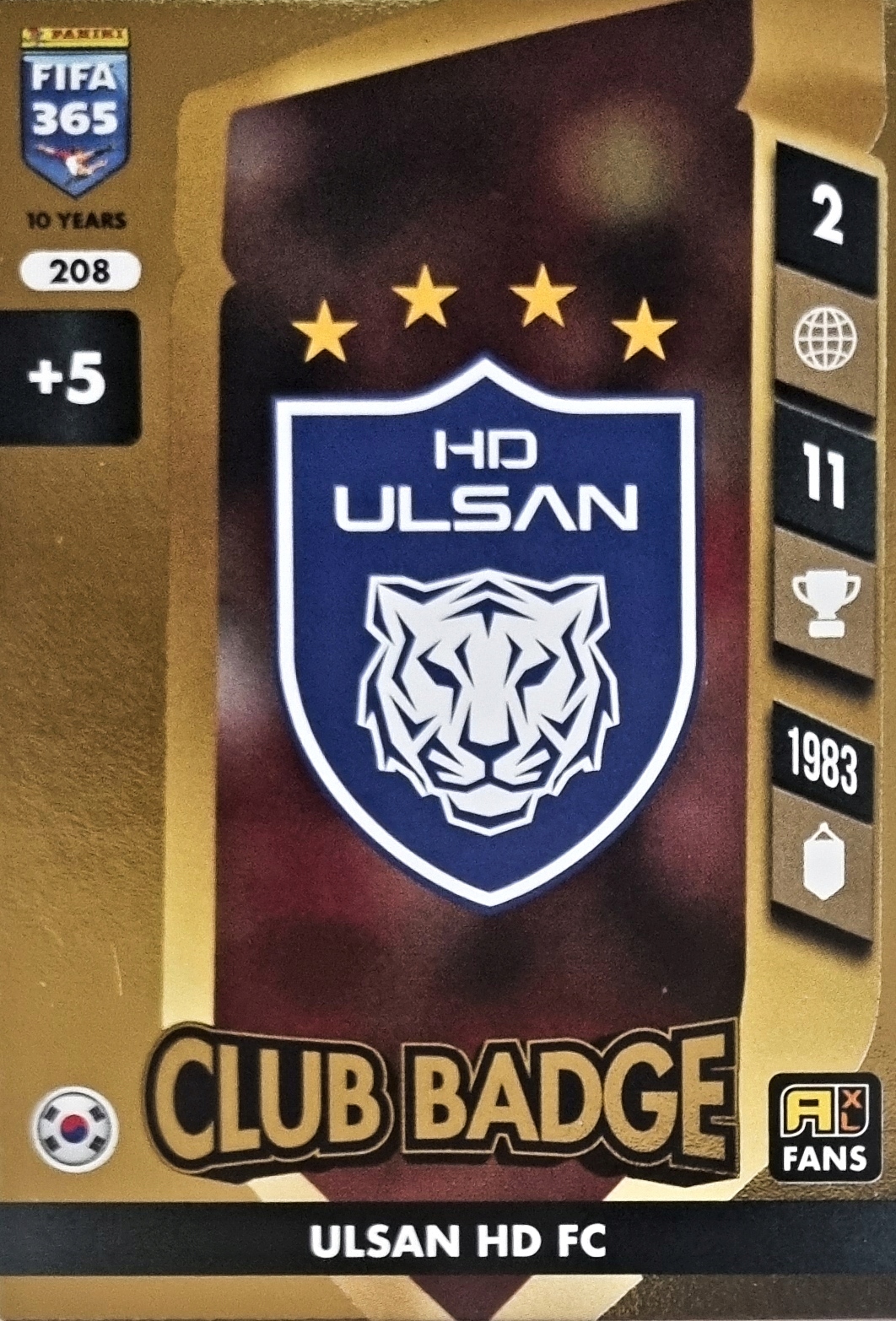 Купить FIFA 365 2025 Fans Club Badge 208 Ulsan HD FC Logo: отзывы, фото ...
