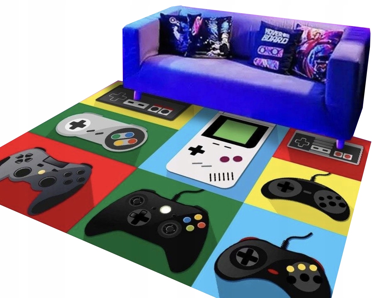 DYWAN DLA GRACZY KOLOROWY PADY DO POKOJU MŁODZIEŻ 120x160 (DYWK_173 ...