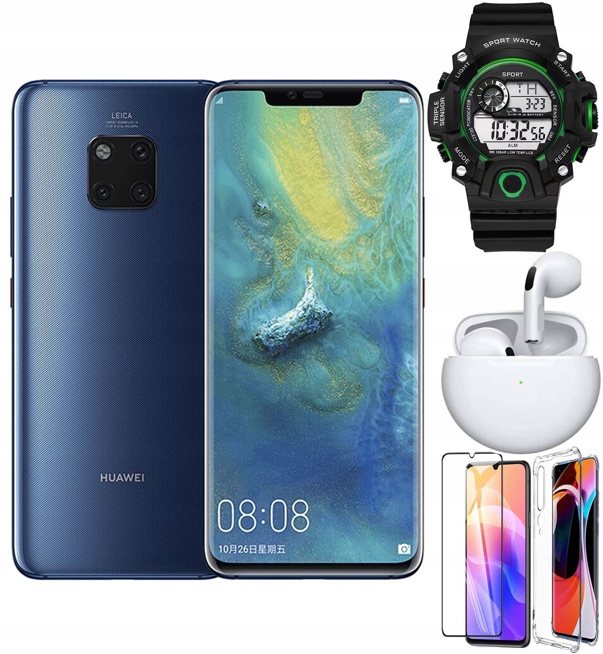 Smartfon Huawei Mate 20 Pro 6 GB /128 GB niebieski - Sklep, Opinie, Cena w Allegro