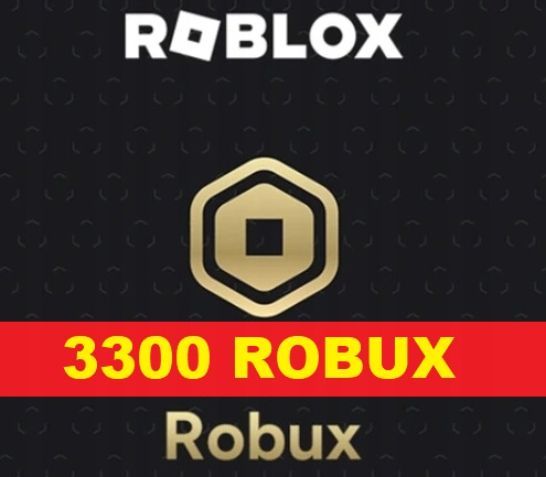 ROBLOX 3300 ROBUX 3.3K ROBUXÓW ROBUXY GAMEPASS GP 3.300 RB - Stan ...