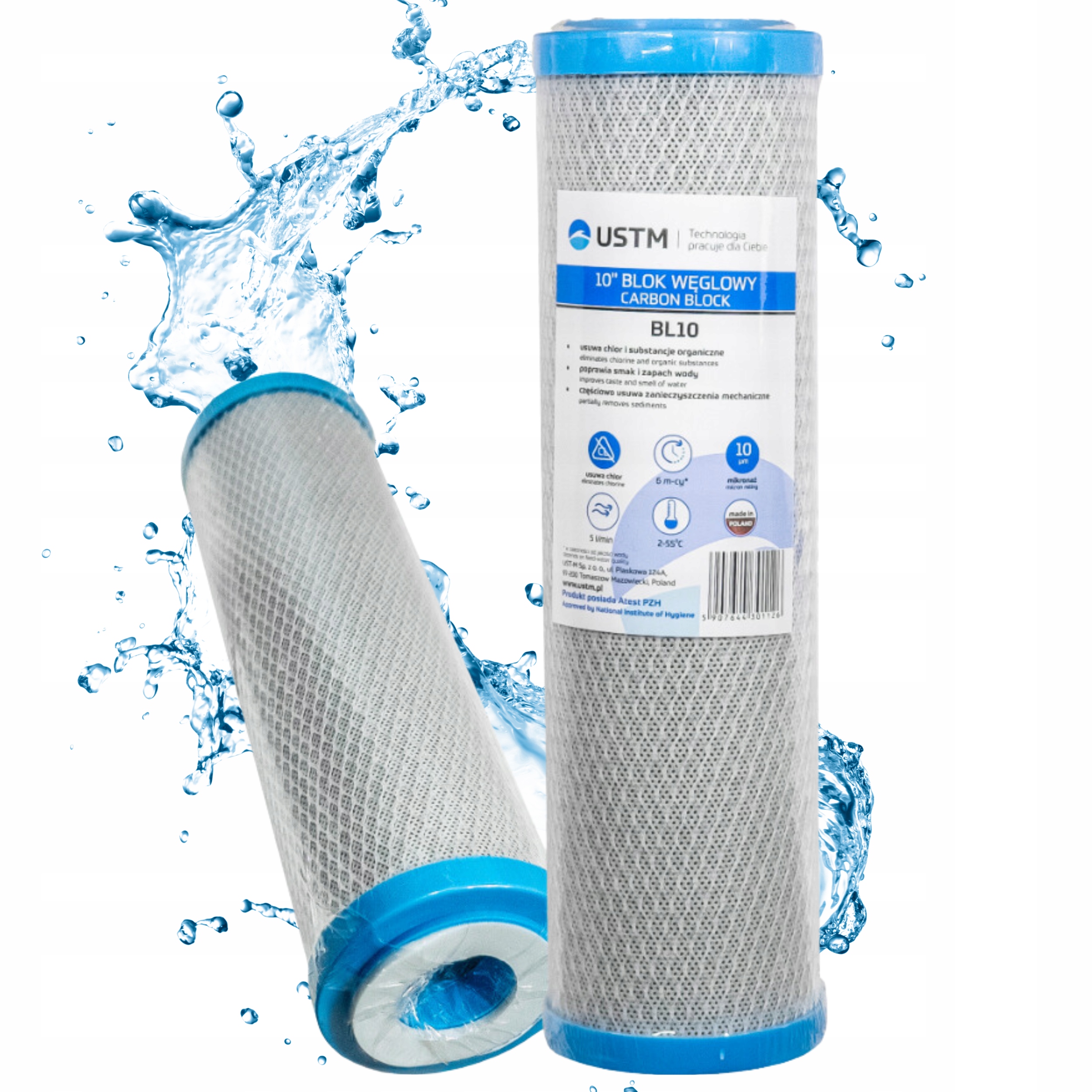 FILTR DO VODY UHLÍKOVÁ VLOŽKA 10" UHLÍKOVÝ BLOK BL10 USTM ČISTIČKA ÚSTNÍ VODY za 49 Kč - Allegro