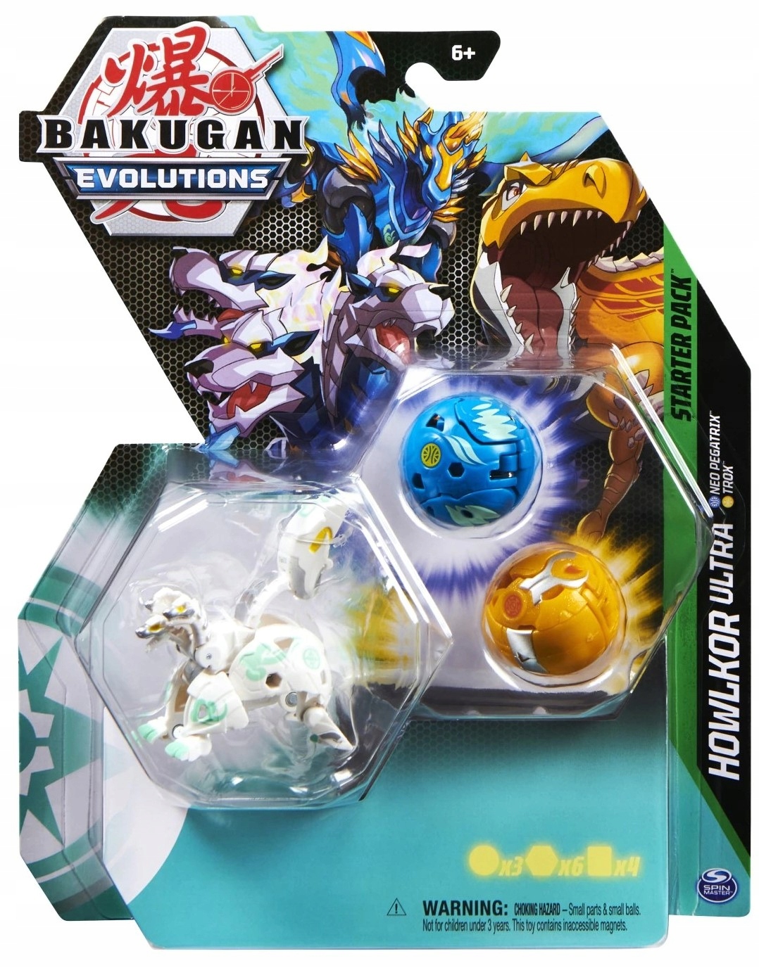 BAKUGAN EVOLUTIONS HOWLKOR ULTRA NEO PEGATRIX TROX (778988414729 ...