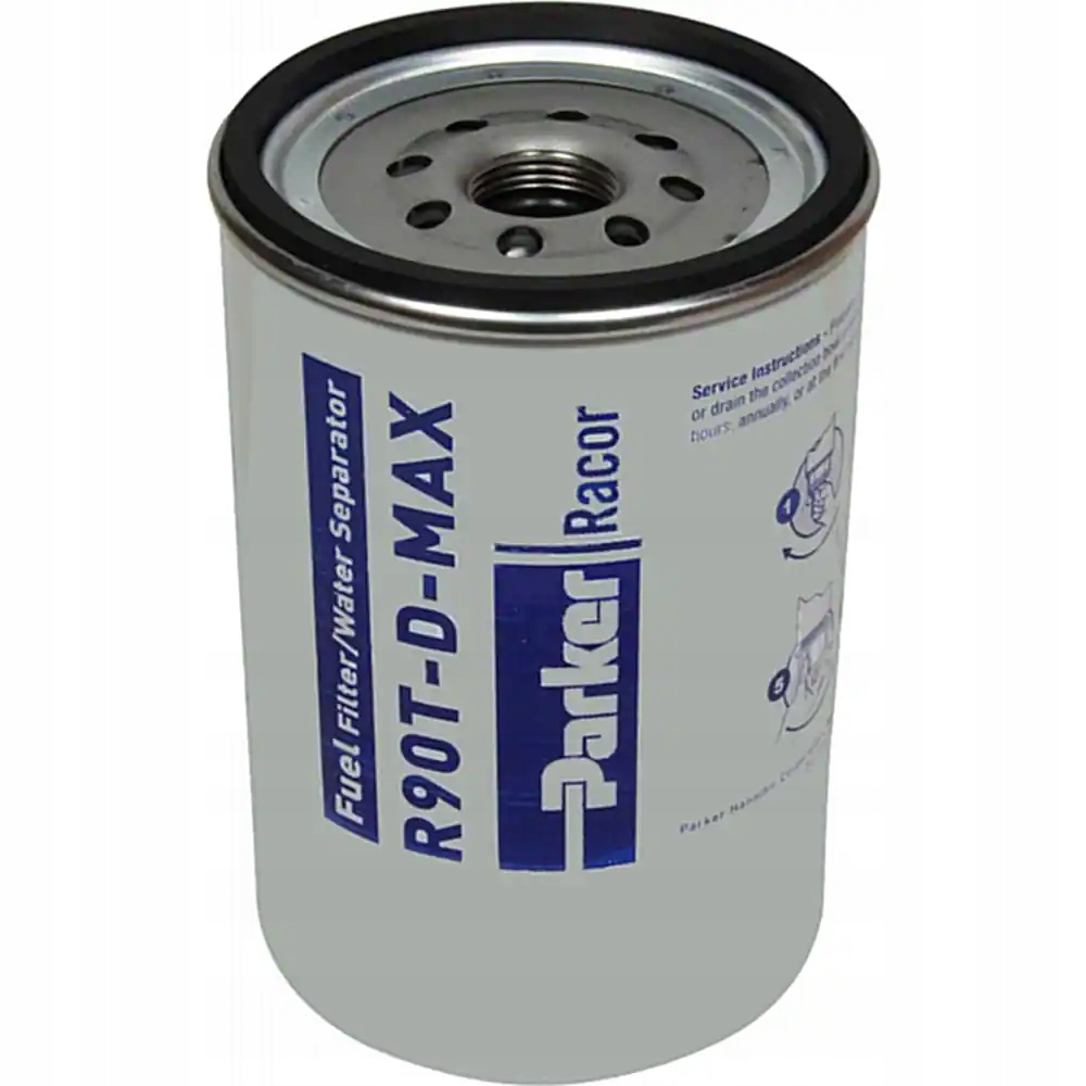 Spin-on palivový filter Parker Racor R90P-D-MAX 30 mikrónov Aquabloc ...