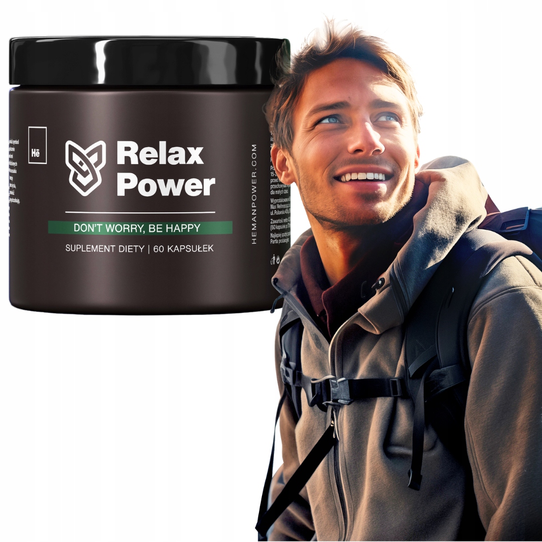 Relax Power 60 kapsułek - Relaks i odporność na stres - He Man Power ...