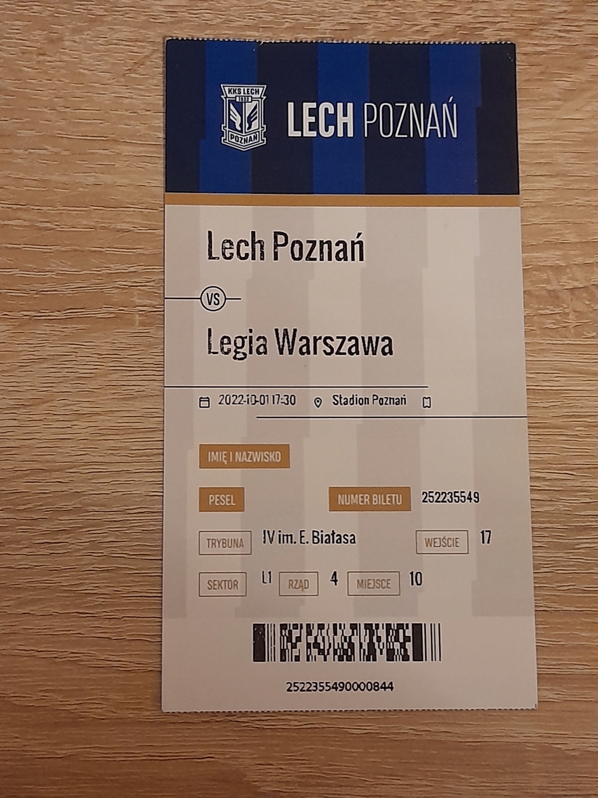 Lech Poznań - Legia Warszawa , 2022 rok - 16364829701 - Allegro.pl