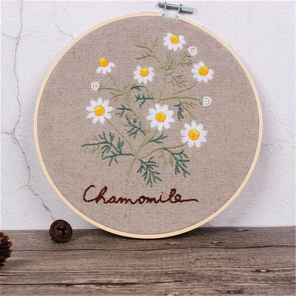 Flower Pattern Cross Stitch DIY Needlework Kit European Style Mesh D ...