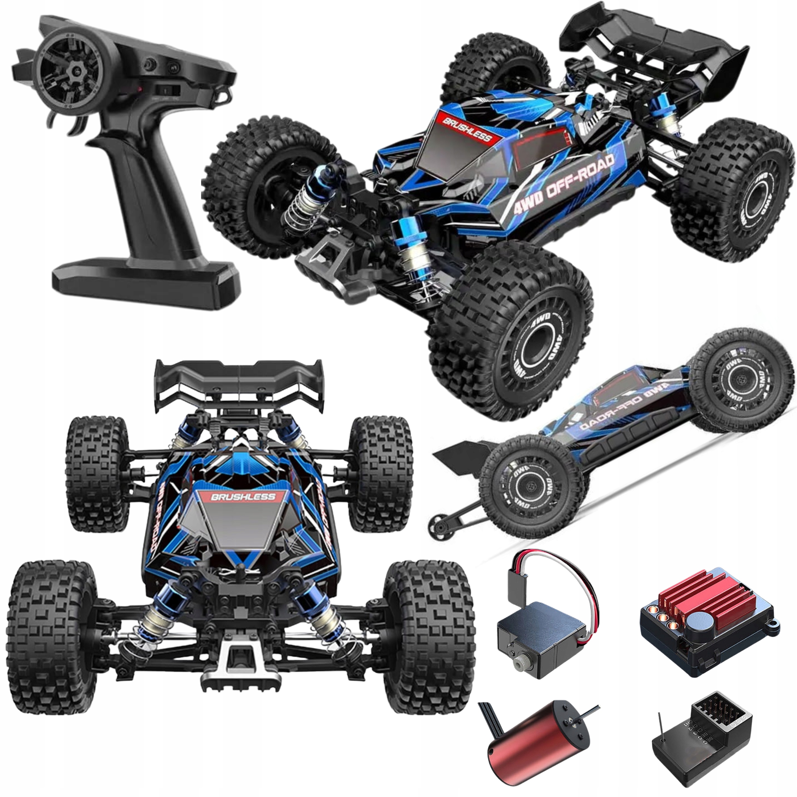 TÁVIRÁNYÍTÓS AUTÓ Hyper Go 4x4 1/16 Kefe Nélküli RC Autó - 62km/h, (5907167724075) • Ár ...