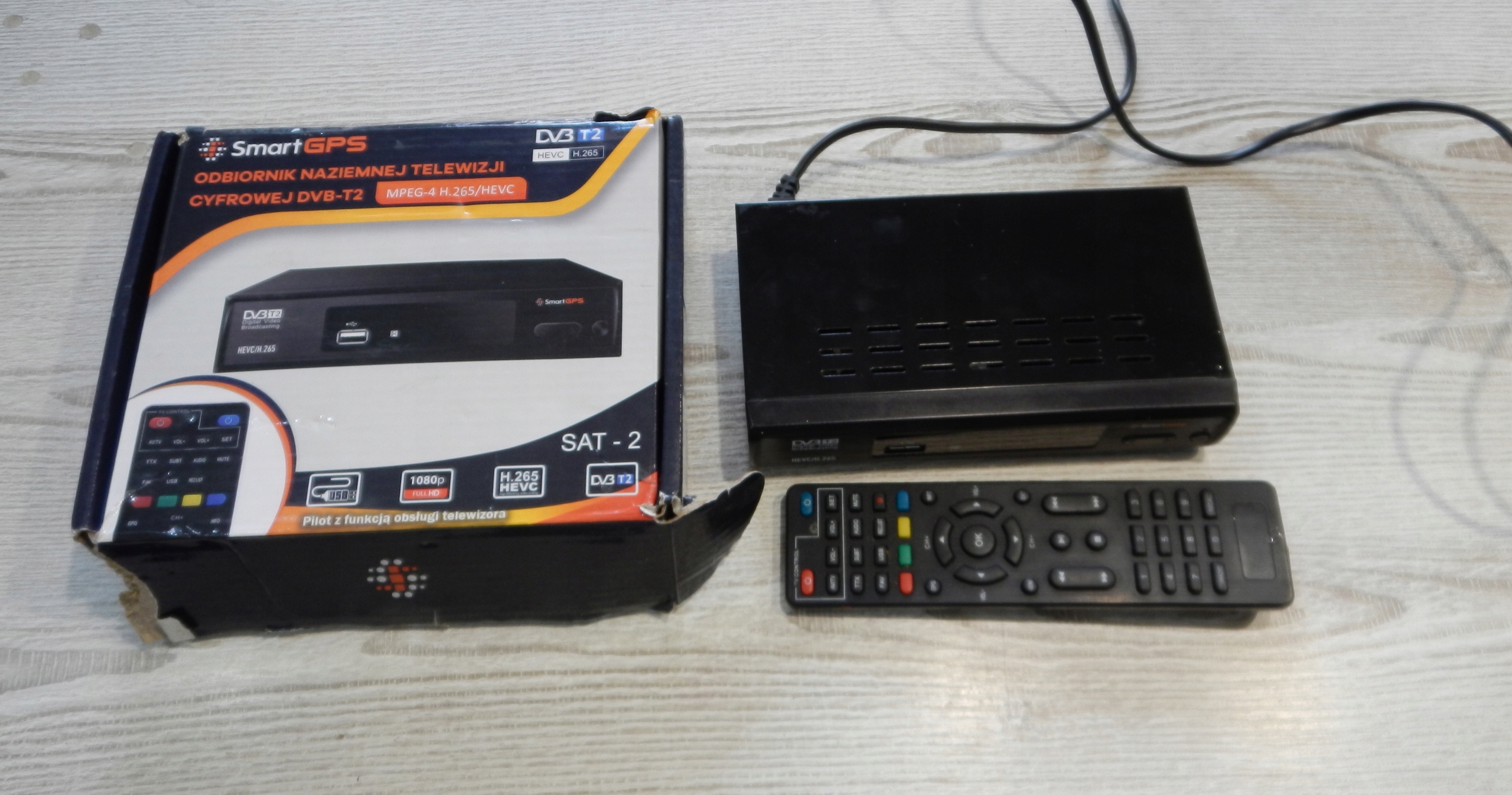 TUNER DVB-T2/HEVC SMARTGPS SMART GPS SAT-2 ZESTAW - Sklep, Opinie, Cena w Allegro