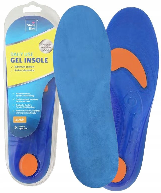 ŻELOWE WKŁADKI AMORTYZUJĄCE DO BUTÓW ROBOCZYCH BHP (5902574211781) • Cena, Opinie • Wkładki do ...