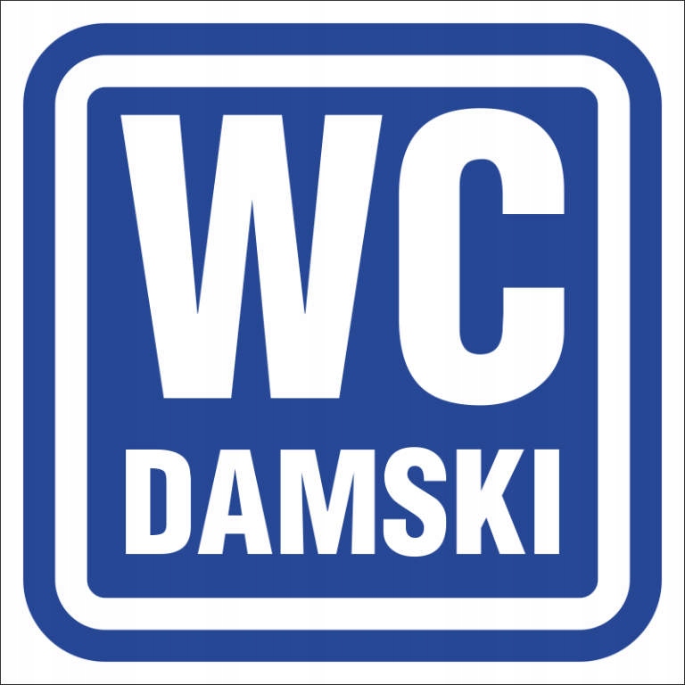 Oznaczenie toalet z napisem WC damski Anro (5902767340045) • Cena, Opinie • Pozostałe ...