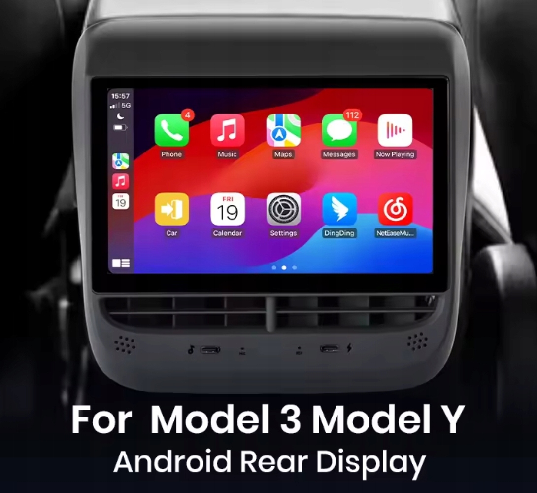 Tylny wyświetlacz Onlysay, Android, IPS 7,2'' dla Tesla Model 3 i Model ...
