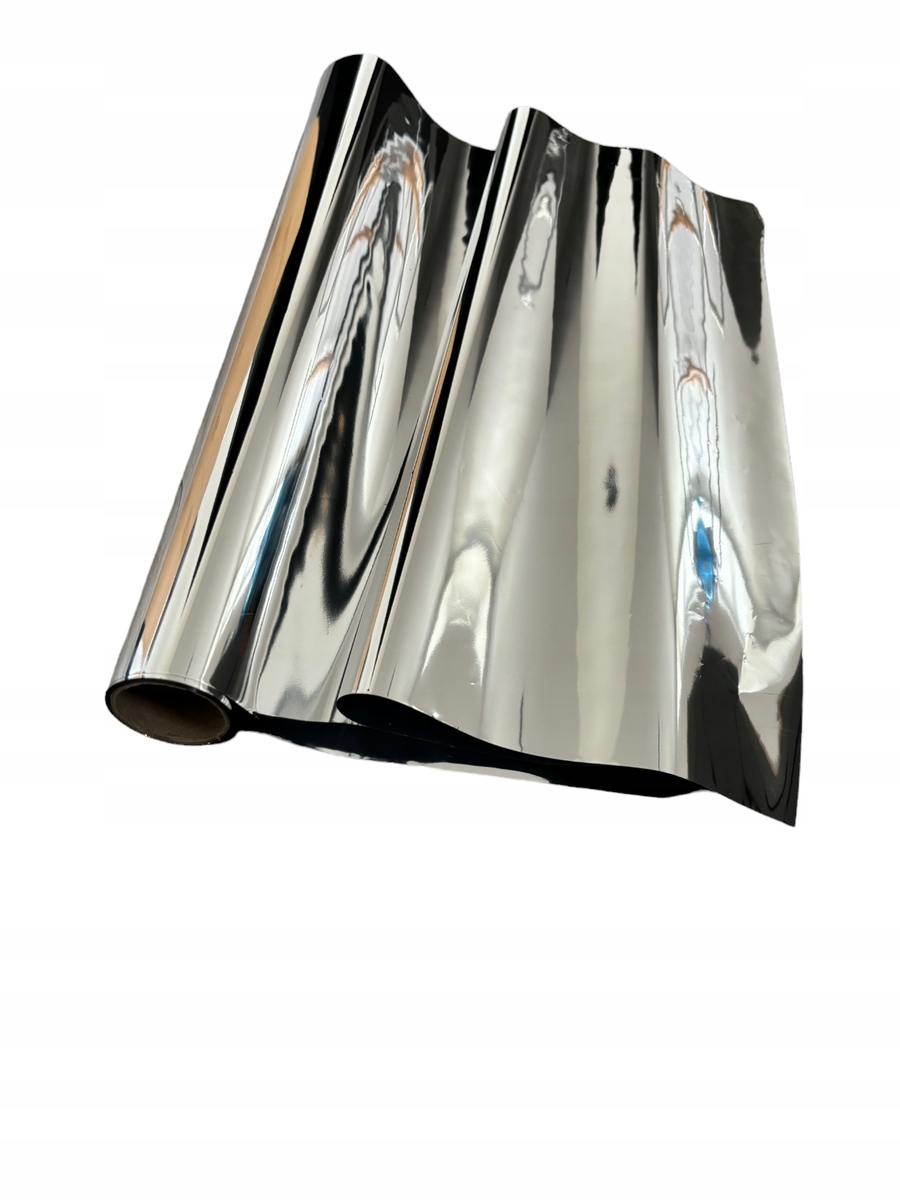 Folia srebrna metalizowana chrom 50 cm/9,5m (5904035351128) • Cena ...