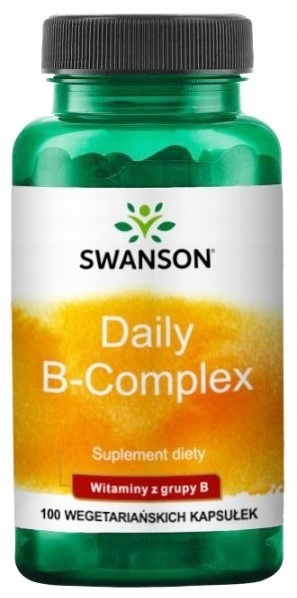 Daily B-complex 100kaps. Swanson Odporność Cholina Biotyna Niacyna B12 ...