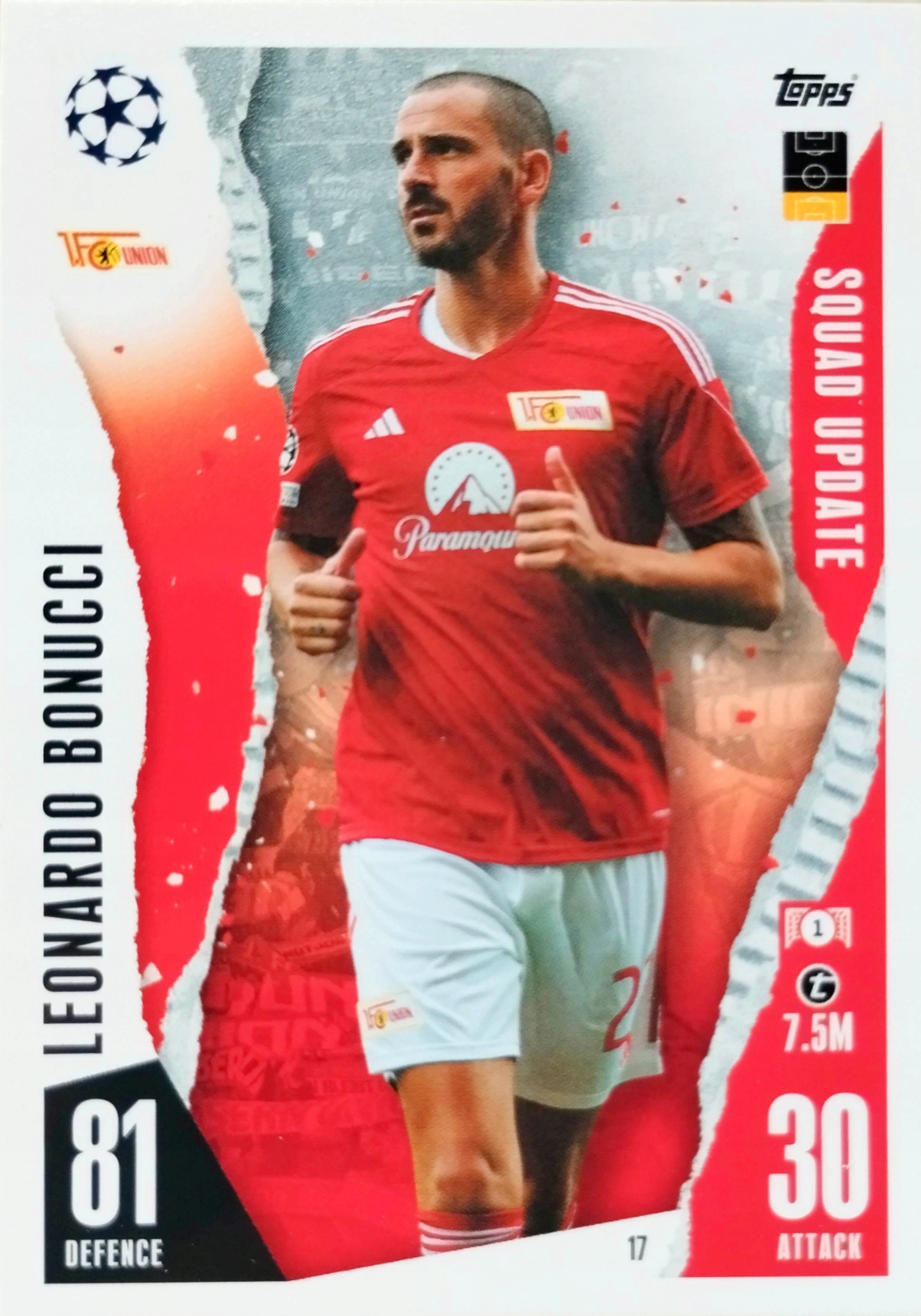 TOPPS MATCH ATTAX EXTRA 2023/2024 SQUAD UPDATE 17 LEONARDO BONUCCI - 15188859934 - Allegro