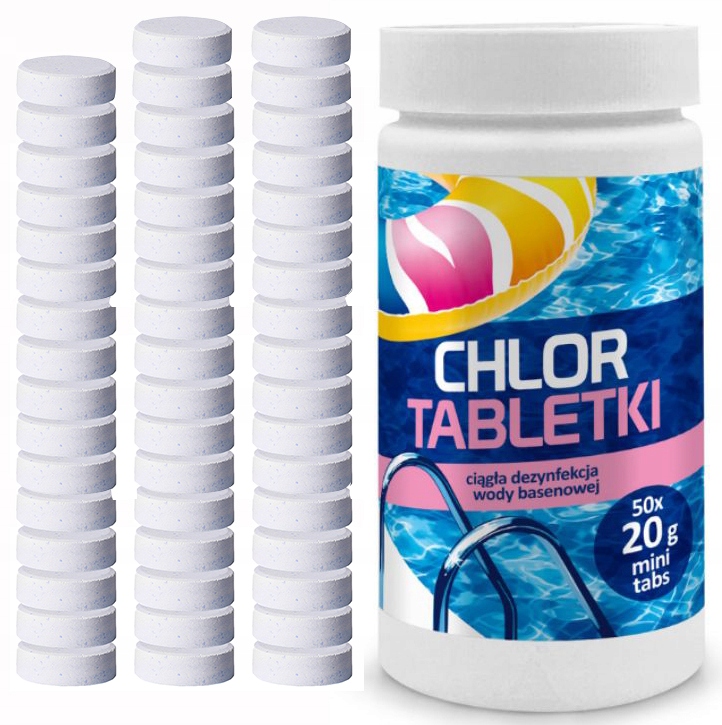 Chlor Tabletki Long Tabs 200g 1kg Chemia Basenowa Basenu Gamix ...