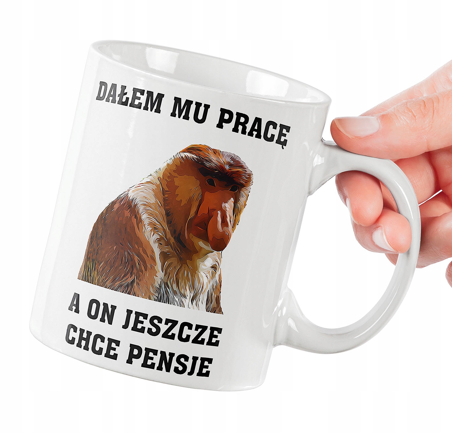 Kubek ceramika 330 ml NOSACZ SZEF PRACA - porównaj ceny - Allegro.pl