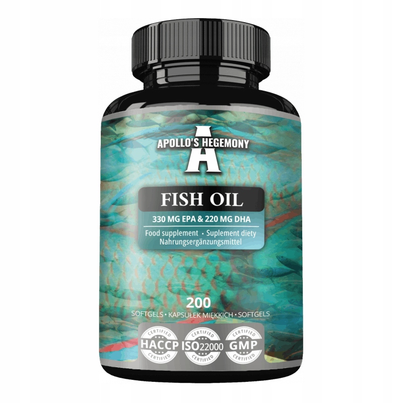 Apollo's Hegemony Fish Oil 1000 mg 200 kaps. SERCE, MÓZG, WZROK ...