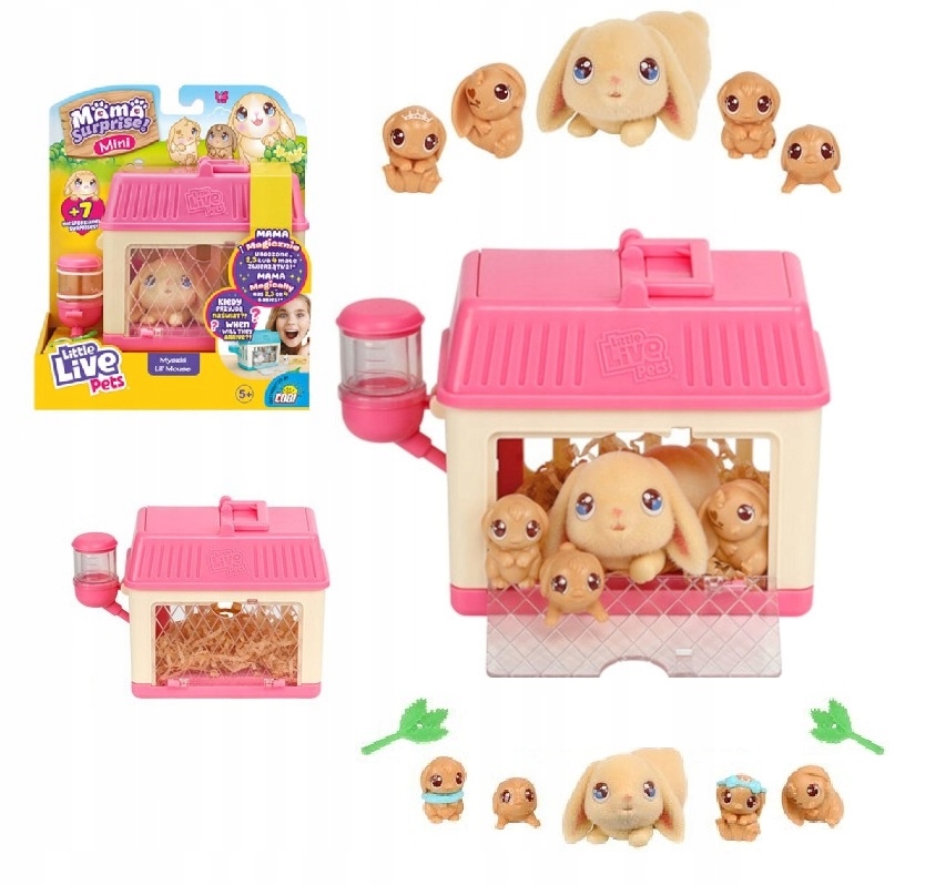 LITTLE LIVE PETS MAMASURPRISE MINI KRÓLICZKI MAMA SURPRISE 26511 COBI ...