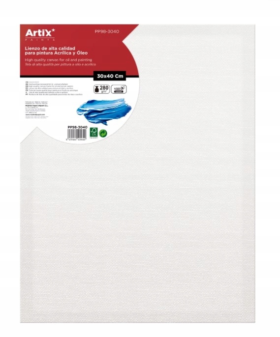Podobrazie 30x40cm 280G/m2 / Artix • Cena, Opinie - Allegro