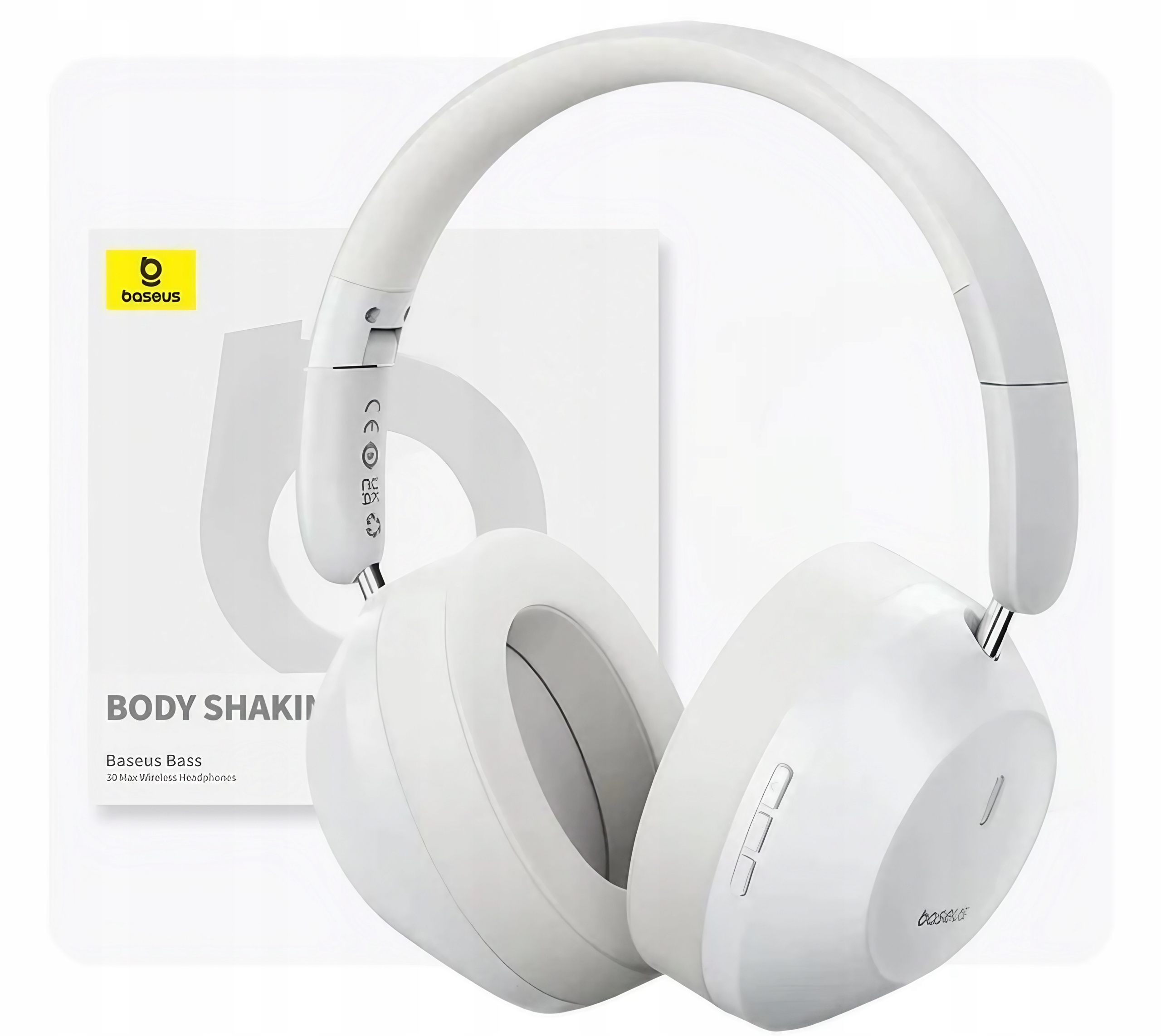 BASEUS Bass 30 Max: BEZPRZEWODOWE SŁUCHAWKI Z PODBITYM BASEM I DO 50H ...