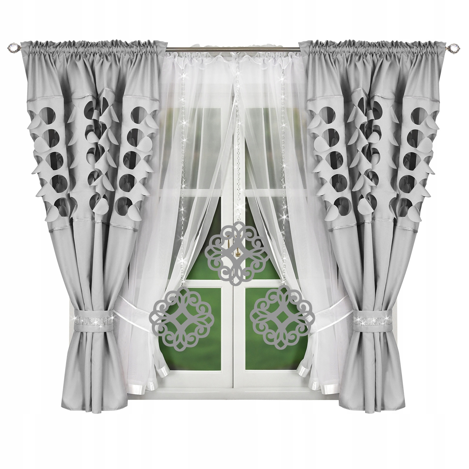 ZESTAW FIRAN AŻUR FIRANA GOTOWA ZASŁONY 12885695517 - Allegro.pl