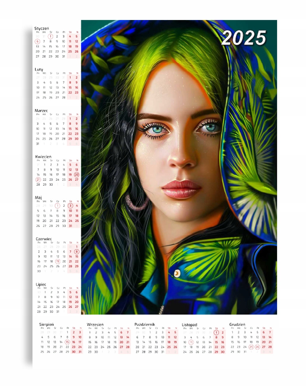 Kalendarz Adwentowy Billie Eilish - Niska cena na Allegro